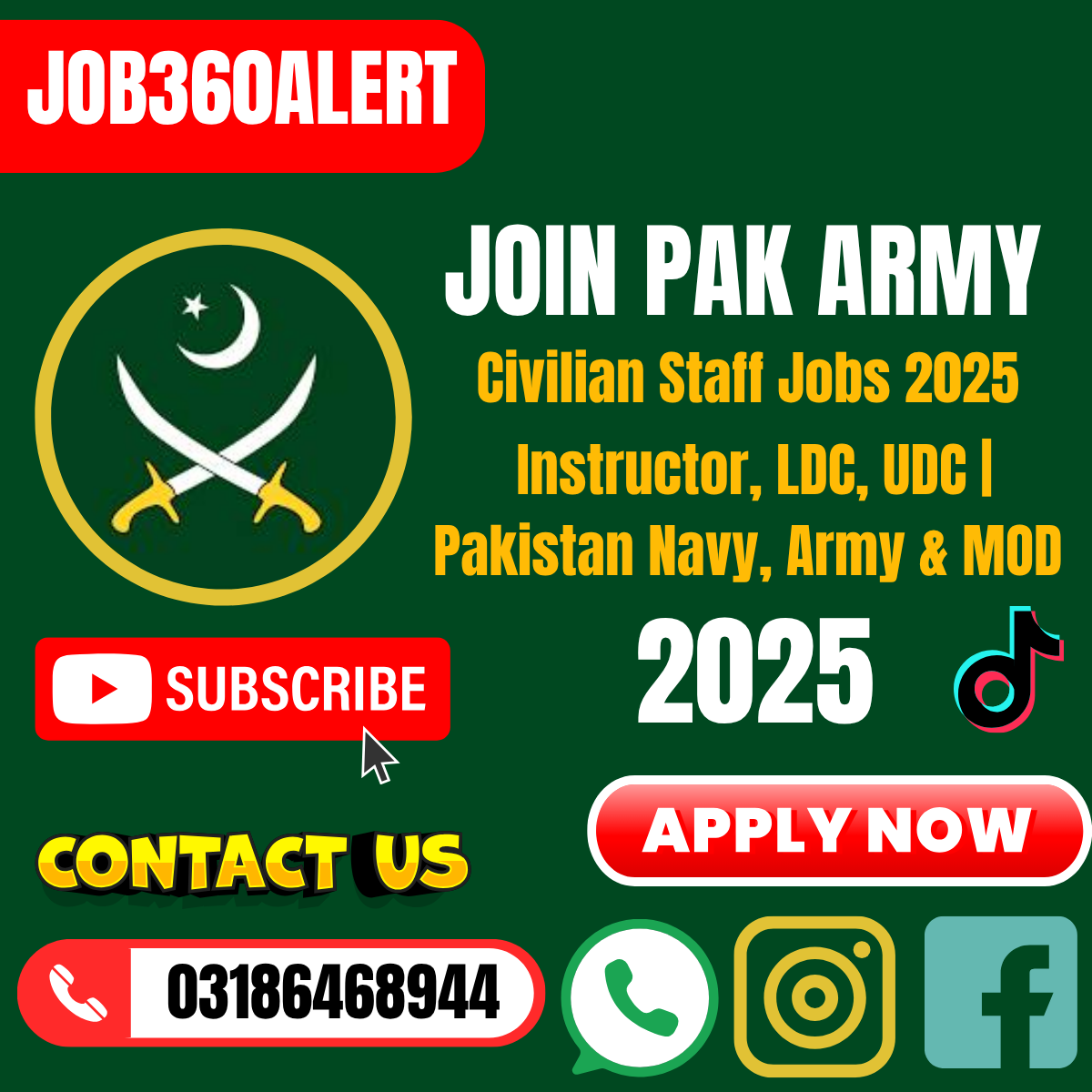 🧑‍💼 Civilian Staff Jobs 2025 – Instructors, LDC, UDC Vacancies in ...