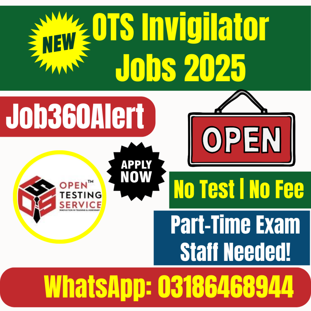 📝 Invigilator Jobs in OTS – May 2025 Recruitment Drive - job360alert
